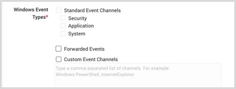 Local Windows Event Log Source Sumo Logic Docs