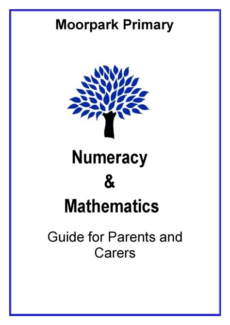 Numeracy And Mathematics Guidelines Moorpark Primary