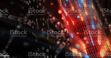 Hacking Red And Blue Digital Binary Code Matrix 01 Background Hacker Dark Web Matrix Digital