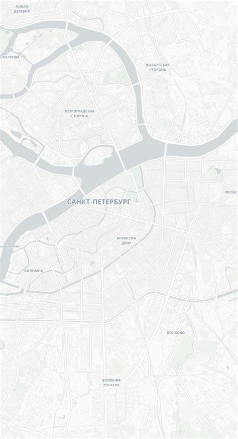 Контурные карты Санкт-Петербурга