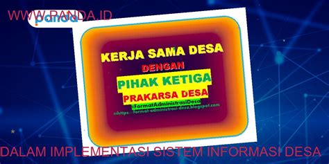 Kerjasama Dengan Pihak Ketiga Dalam Implementasi Sistem Informasi Desa