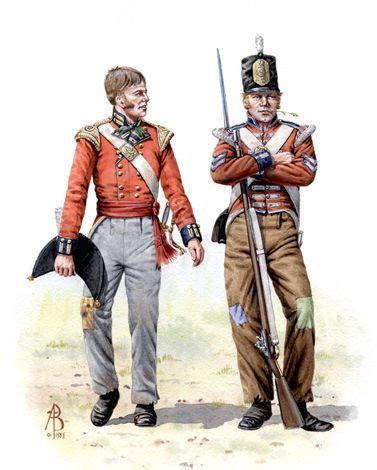 Redcoats Officer And Soldier British Army Uniform British Uniforms