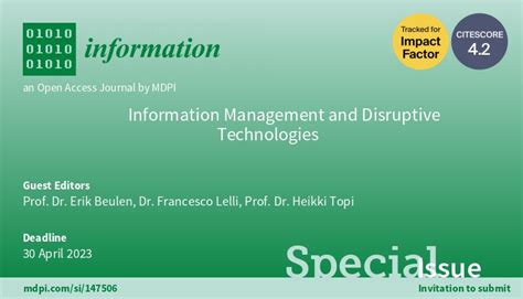 information mdpi sur linkedin specialissue digitaltransformation