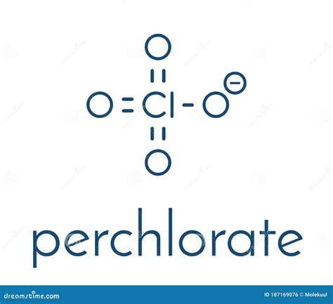 Perchlorate Anion Chemical Structure Salts Are Used In Rocket
