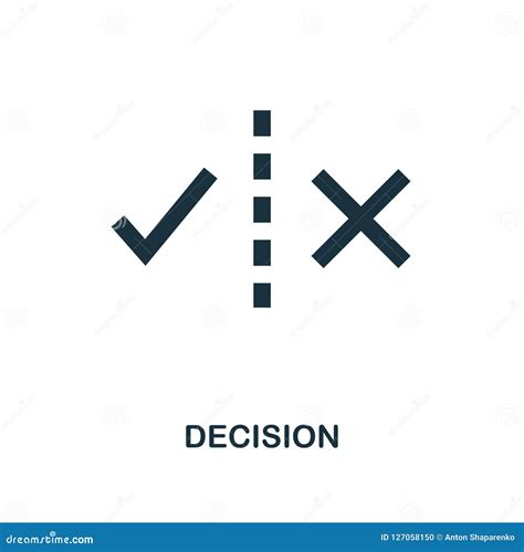 Decision Icon Monochrome Style Design From Machine Learning Icon Collection Ui And Ux Pixel