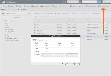 How to Assign Permissions to Files and Folders in cPanel | HarmonWeb Blog