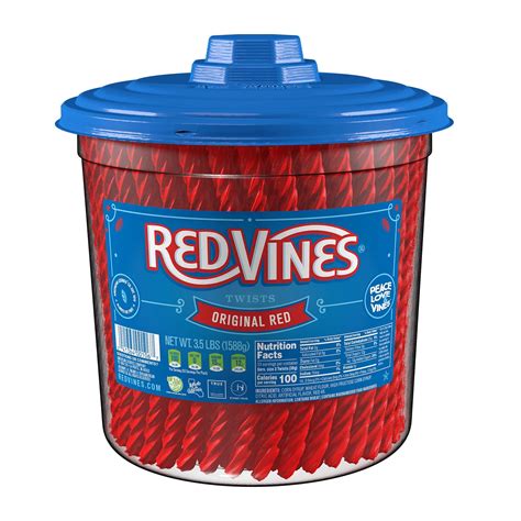5oz Candy Trays Red Vines Original Red Licorice 5oz Trays 12 Pack