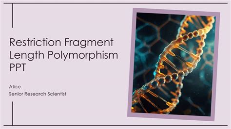 Restriction Fragment Length Polymorphism Ppt Template Acp Ppt Example