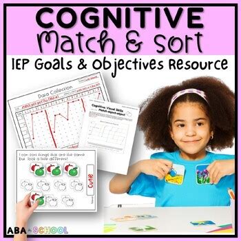 Matching And Sorting IEP Goals And Objectives Tracking Cognitive Visual Skills