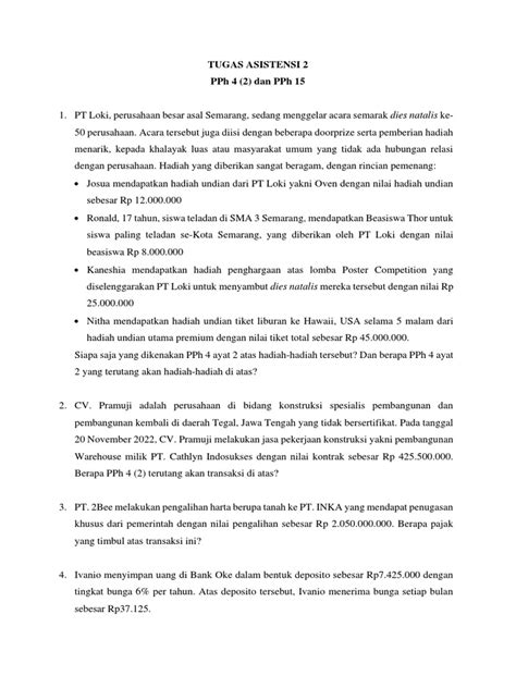Tugas 02 Pph 4 2 Dan 15 Pdf