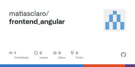 GitHub Matiasclaro Frontend Angular