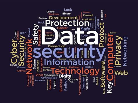 Premium Vector Word Cloud Background Concept For Data Security Network Technology Safety