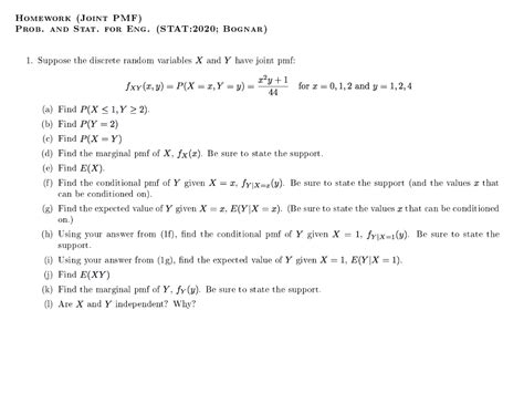 solved homework joint pmf prob and stat for eng