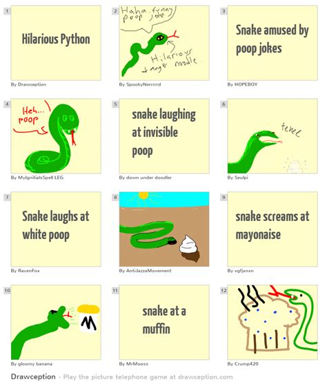 Hilarious Python Drawception