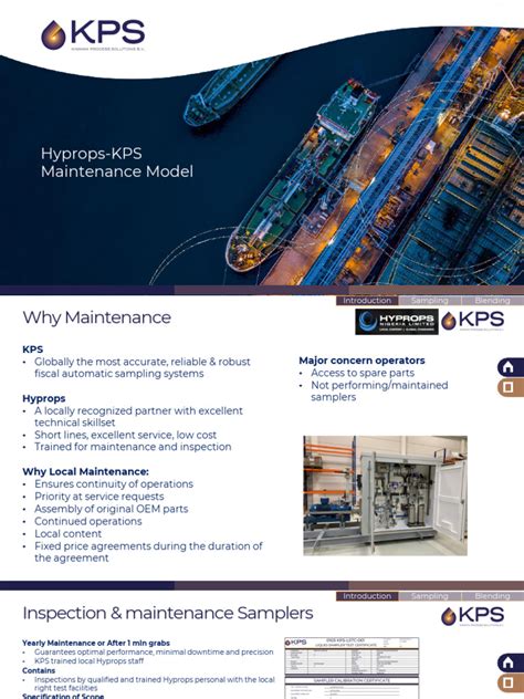 Kps Sampling And Blending Solutions Maintenance Pdf Systems