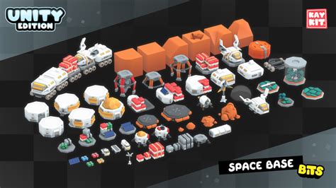 Kaykit Space Base Bits For Unity