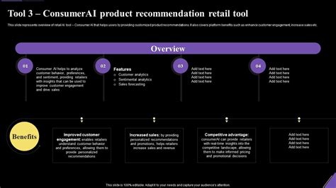 Tool 3 Consumer Ai Product Recommendation Application Of Artificial Intelligence Ai Ss V Ppt Sample