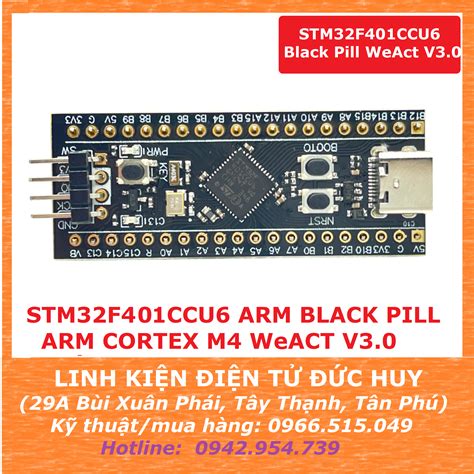 Stm32f401ccu6 Arm Black Pill Arm Cortex M4 Weact V30 Linh KiỆn ĐiỆn