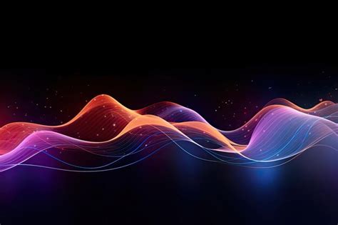 Premium Ai Image Minimalistic Abstract Background With Dynamic Data Streams And Flowing Lines