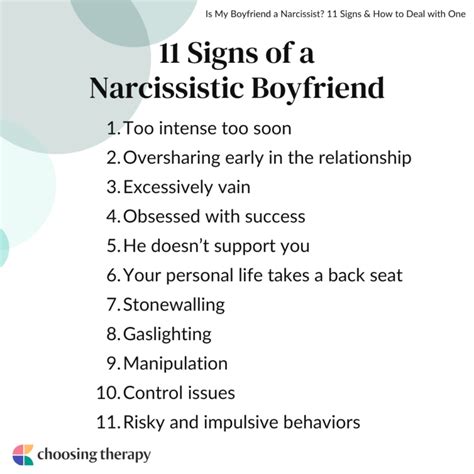 Narcissistic Boyfriends: Signs & How to Deal With One
