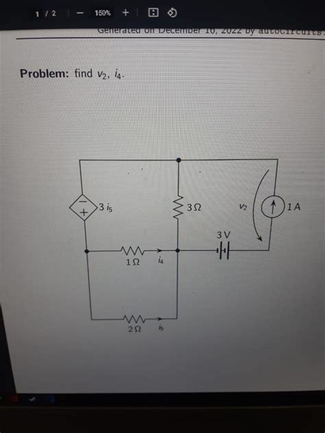solved problem find v2 i4