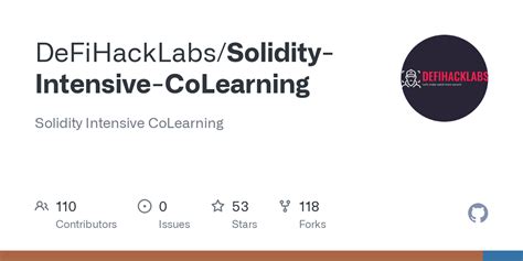 Issues · Defihacklabssolidity Intensive Colearning · Github