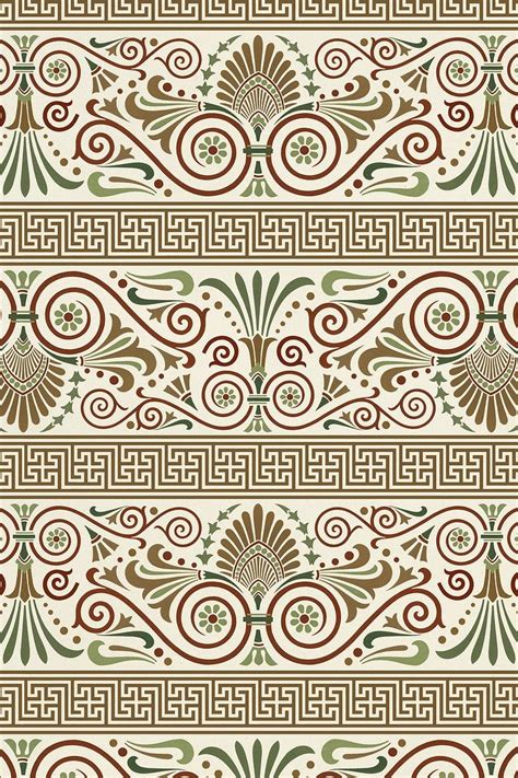Ancient Greek Key Pattern Background