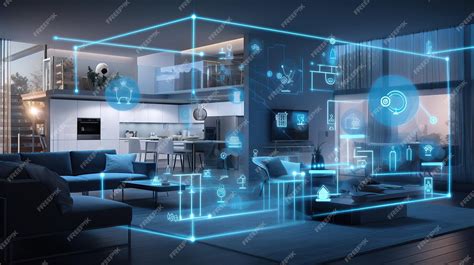 Premium Ai Image Artificial Intelligence A Smart Home Featuring Various Connected Devices