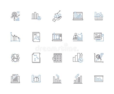 Charts And Diagrams Outline Icons Collection Charts Diagrams Graphs Maps Plots Figures