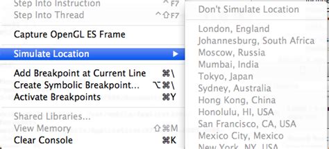 Objective C Set Current User Location In Iphone Simulator Stack