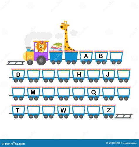 Fill In The Missing Letters Illustration Stock Vector Illustration Of