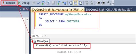 ตอนที่ 1 รู้จักและการเขียน stored procedure บน sql server sql server