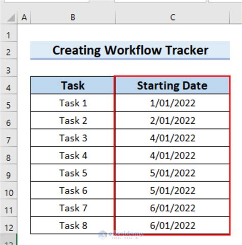how to create a workflow tracker in excel with easy steps