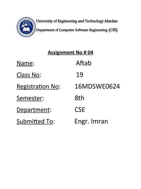 assignment 04 solution pdf