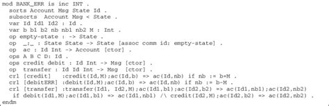 Faulty Maude Specification Of A Distributed Banking System Download Scientific Diagram