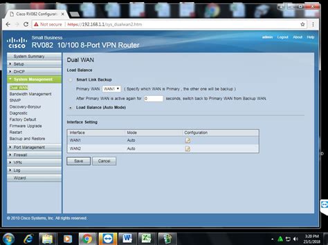 Dual Wan With Ddns In Rv082 Cisco Community