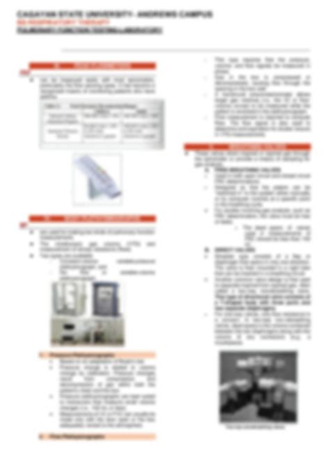 SOLUTION Pulmonary Function Testing PFT Equipment For Flow And Volume Measurement Studypool
