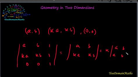 Condition Of Collinearity Of Three Points Youtube