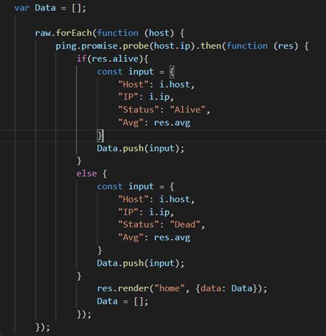 Express How To Push Items In An Array Inside A Promise Function