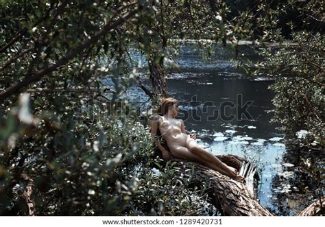 Naked Woman On Tree Bent Over Stock Photo Shutterstock