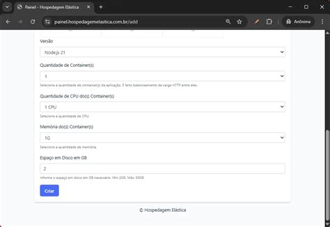 hospedagem node js para devs brasil cloud