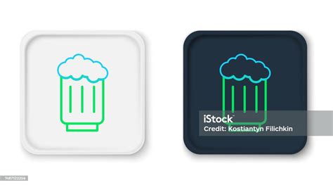 흰색 배경에 고립 된 라인 나무 맥주 머그잔 아이콘 다채로운 개요 개념 벡터 0명에 대한 스톡 벡터 아트 및 기타 이미지 0명 Ale 가득 찬 Istock