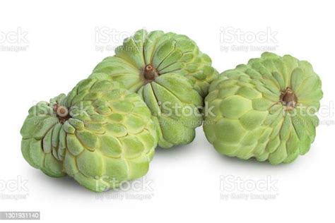 설탕 사과 또는 커스터드 사과 는 클리핑 경로와 필드의 전체 깊이와 흰색 배경에 고립 이국적인 열대 태국 아노나 또는 체리모야 과일 0명에 대한 스톡 사진 및 기타 이미지