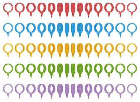 Premium Vector Location Pointer Pin Icon Vector Set Gps Location Pin