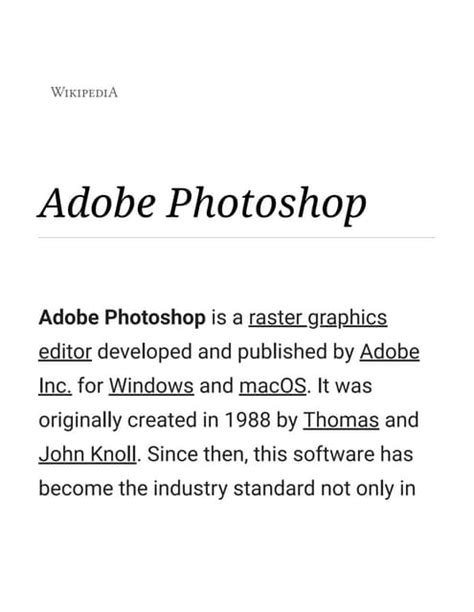 Adobe Photoshop Wikipedia Pdf