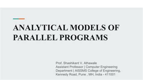 Analytical Models Of Parallel Programs Ppt Computing Technology And Computing