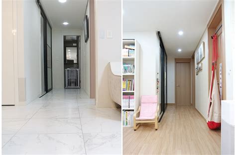 거실 바닥 강마루 타일 시공 장단점 알아보기 네이버 블로그