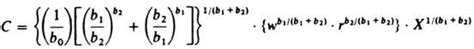 Derivation Of Cost Functions From Production Functions