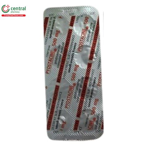 Thuốc Pyostacine 500mg Điều Trị Nhiễm Khuẩn đường Hô Hấp