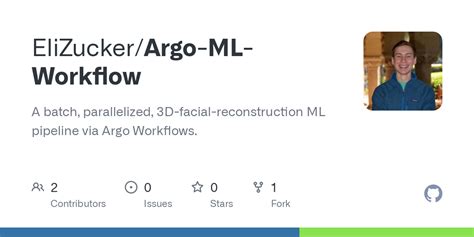 github elizucker argo ml workflow a batch parallelized 3d facial